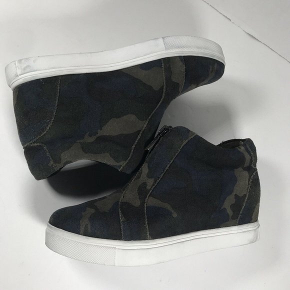 Blondo | Shoes | Blondo Weatherproof Camouflage Wedge Sneaker 55m ...